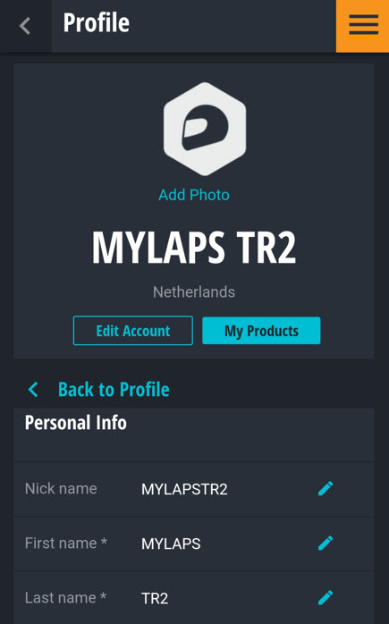 How to change the nickname in Speedhive app