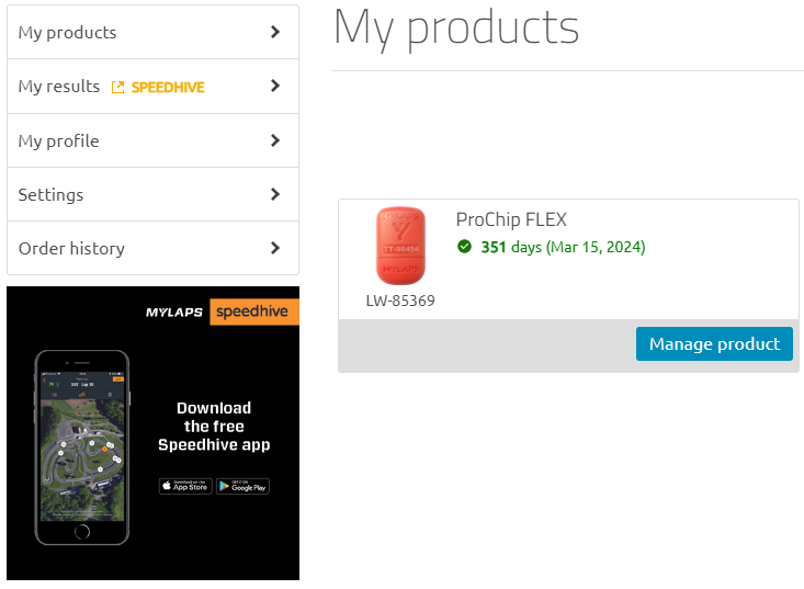 How do I check the subscription status of my MYLAPS ProChip?