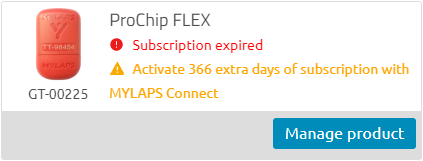 How do I check the subscription status of my MYLAPS ProChip?