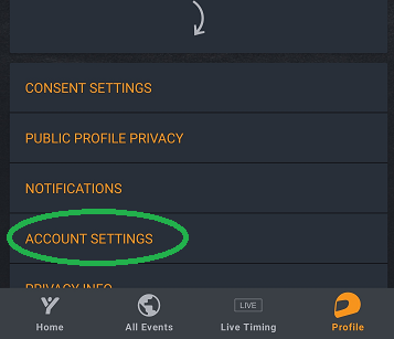 How do I change the nickname of my account in the Speedhive app?